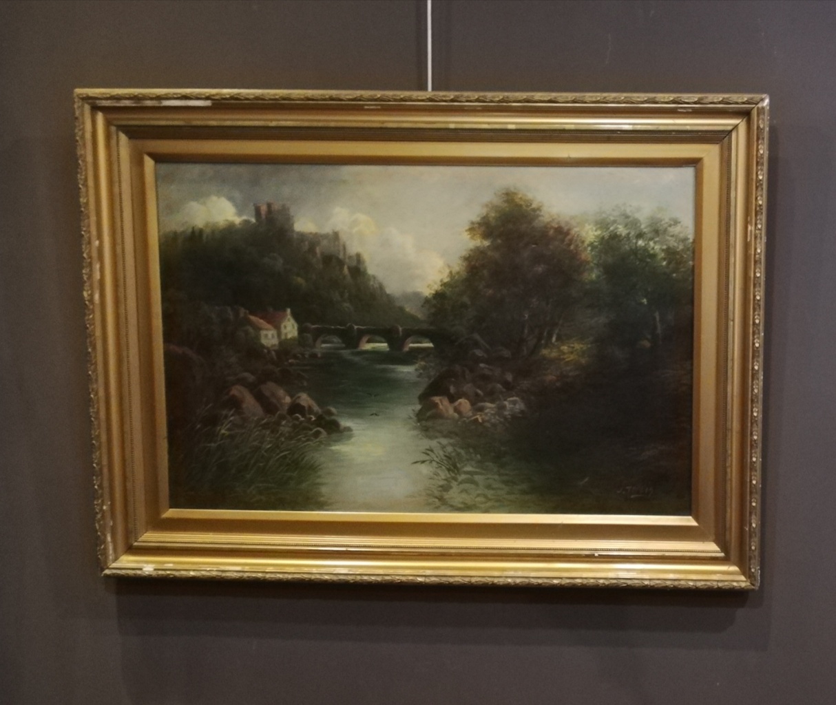 Leilão 329 - Coleccionismo e Oportunidades: ‹51.› PAISAGEM COM CASTELO